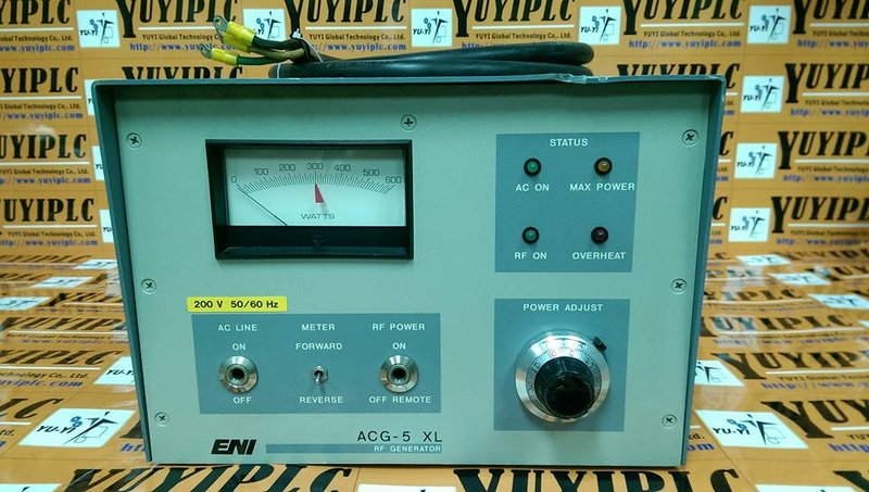 ENI XL RF GENERATOR ACG-5-02 - PLC DCS SERVO Control MOTOR POWER SUPPLY IPC ROBOT